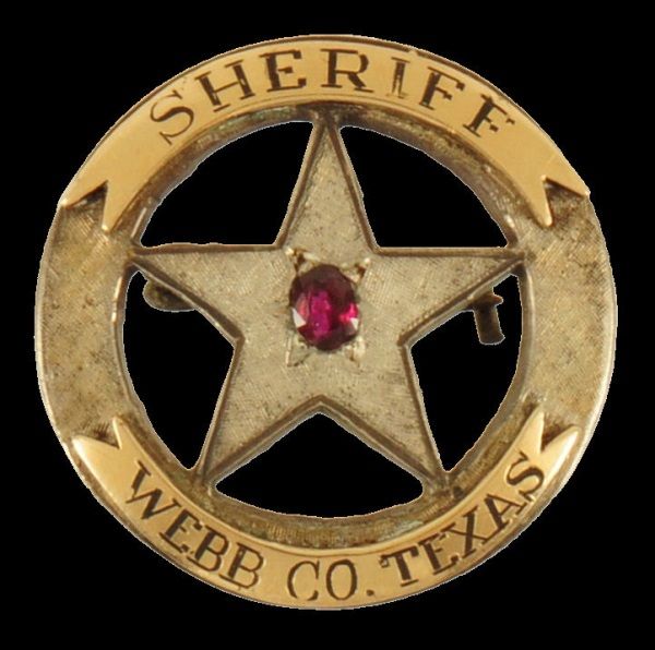 Webb County Sheriff L.R. Ortiz Badge