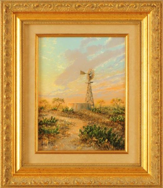 Arthur McCall Windmill Oil Painting