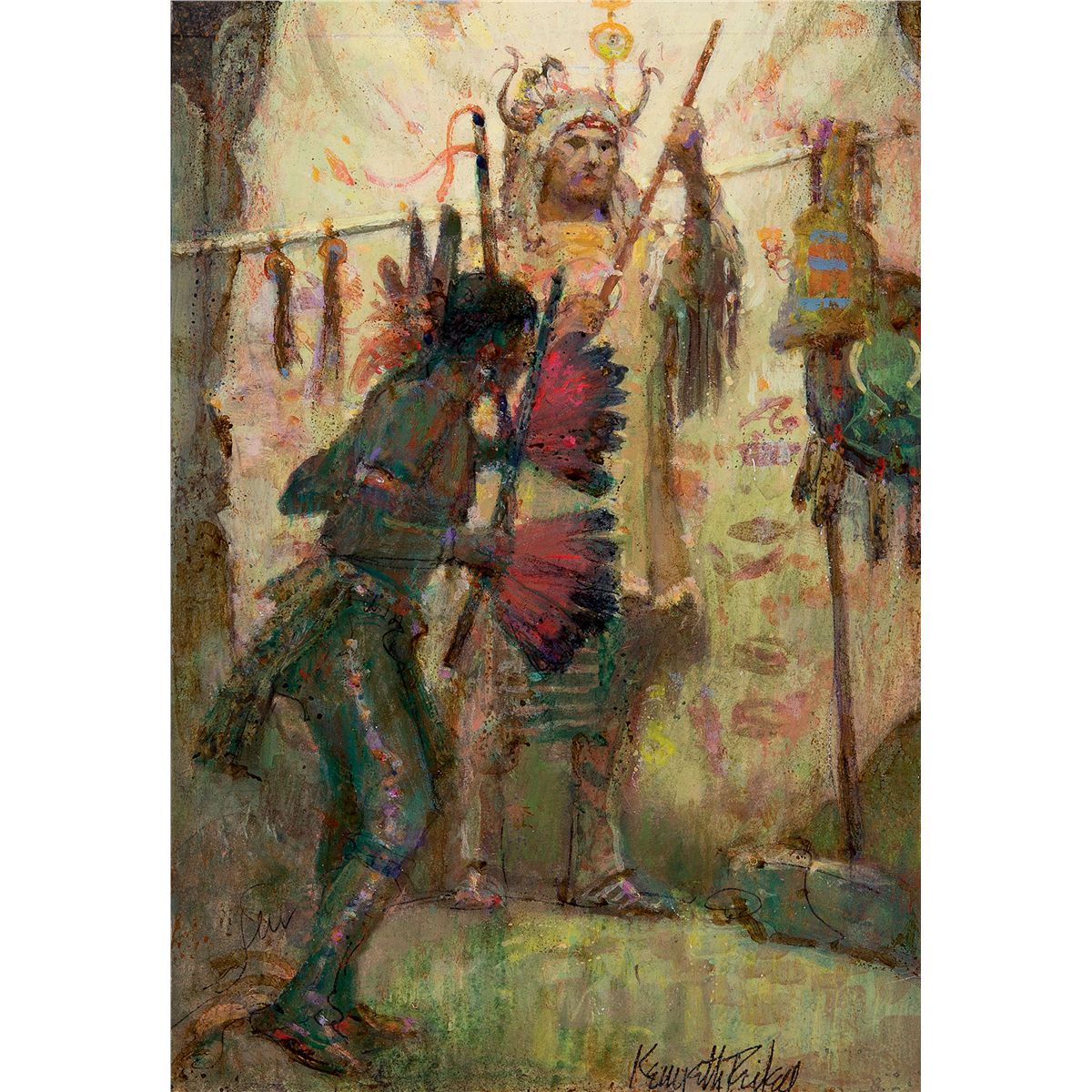 In Mandan Lodge of Four Bears by Riley, Kenneth