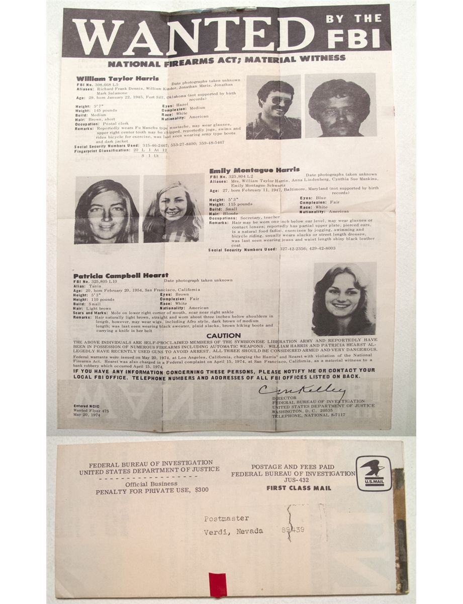 Patty Hearst post office Wanted Poster