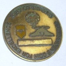 VINTAGE U.S. ARMY COIN *COMMANDERS COIN FOR EXCELLENCE FORT HOOD, TX ...