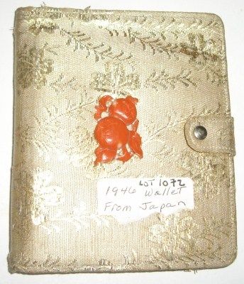 VINTAGE 1946 JAPANESE LADIES WALLET *ACQUIRED DURING WORLD WAR II ...