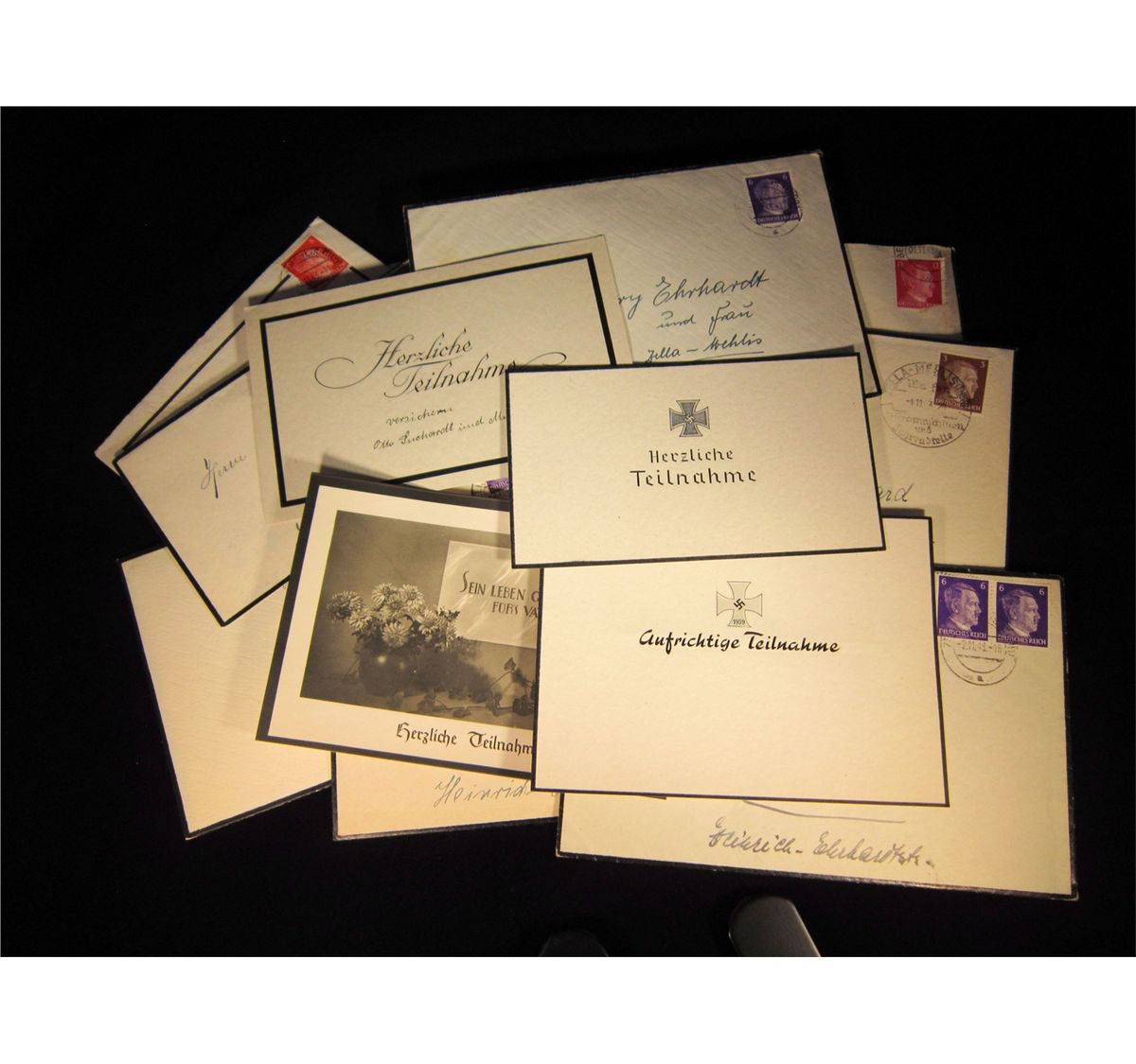 Funeral Cards, Condolence Letters for a KIA German Soldier