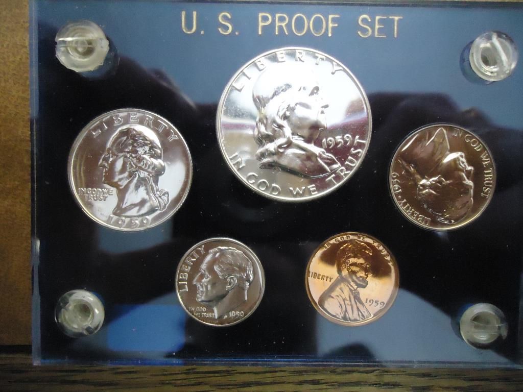 1959 US SILVER PROOF SET (WITH BOX)