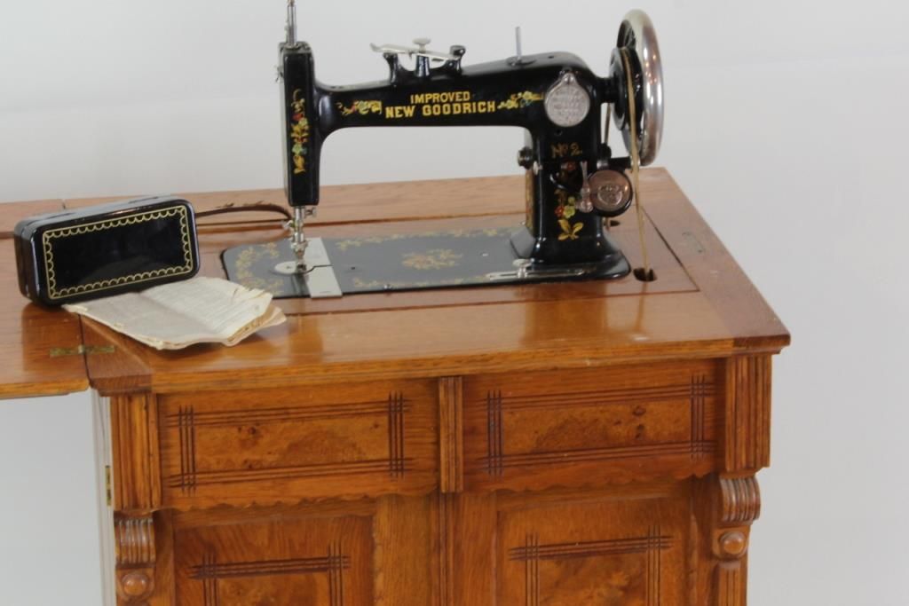 New Goodrich treadle sewing machine