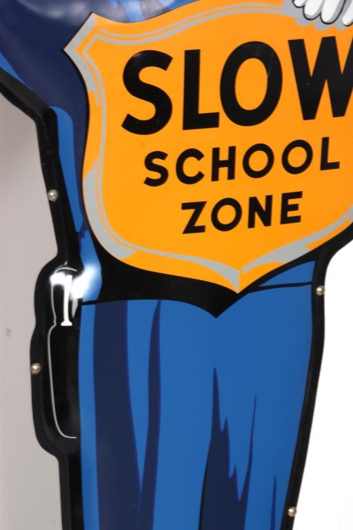 Coca-Cola Crossing Guard School Zone Sign