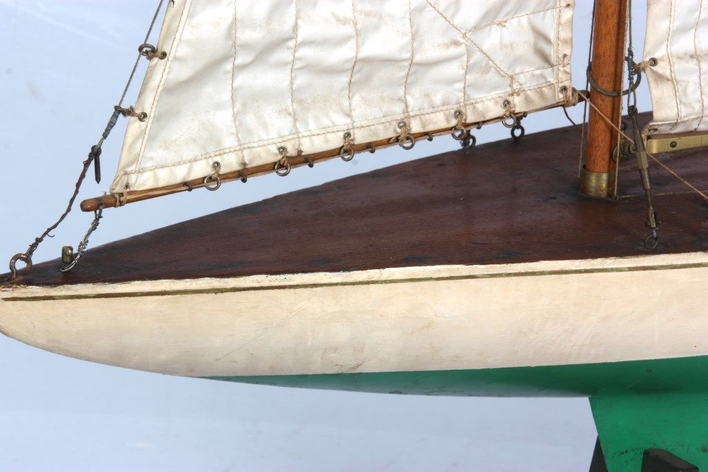 Vintage Seaworthy Schooner Pond Boat