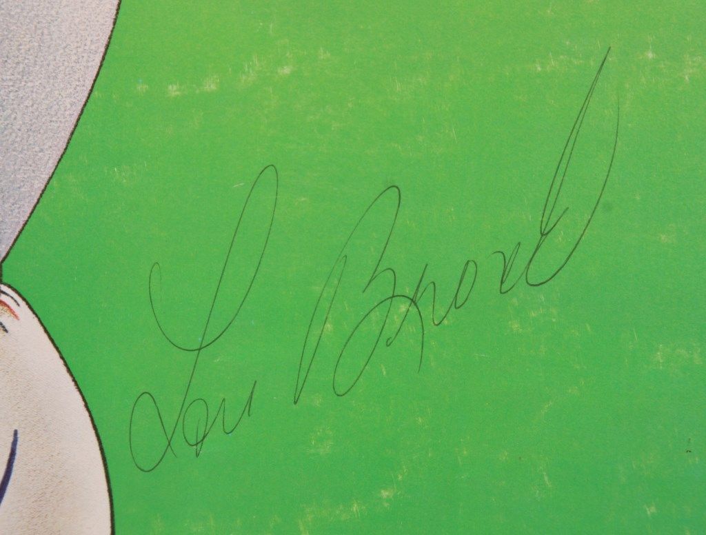 2 Hand Signed Lou Brock Posters