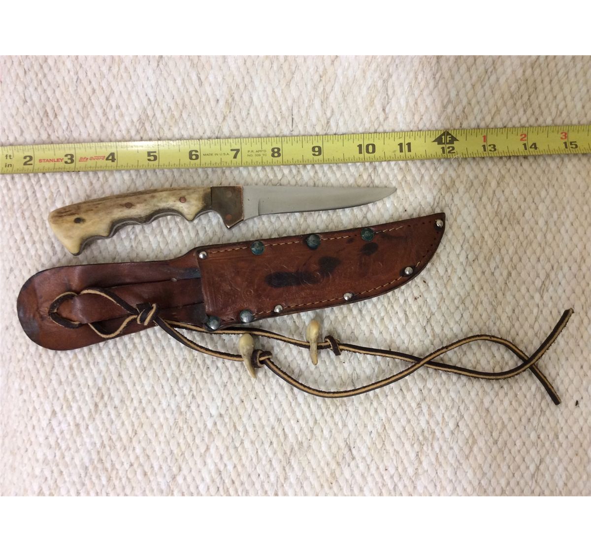 Handmade Elk Horn Knife