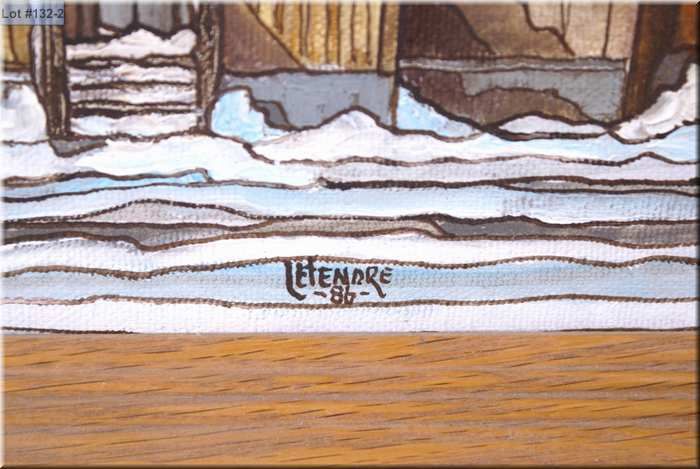 Framed original acrylic on canvas painting "Winter Stucco" by artist ...