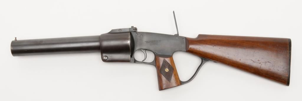 Federal Laboratories Gas Riot gun, wood stocks, very good condition ...