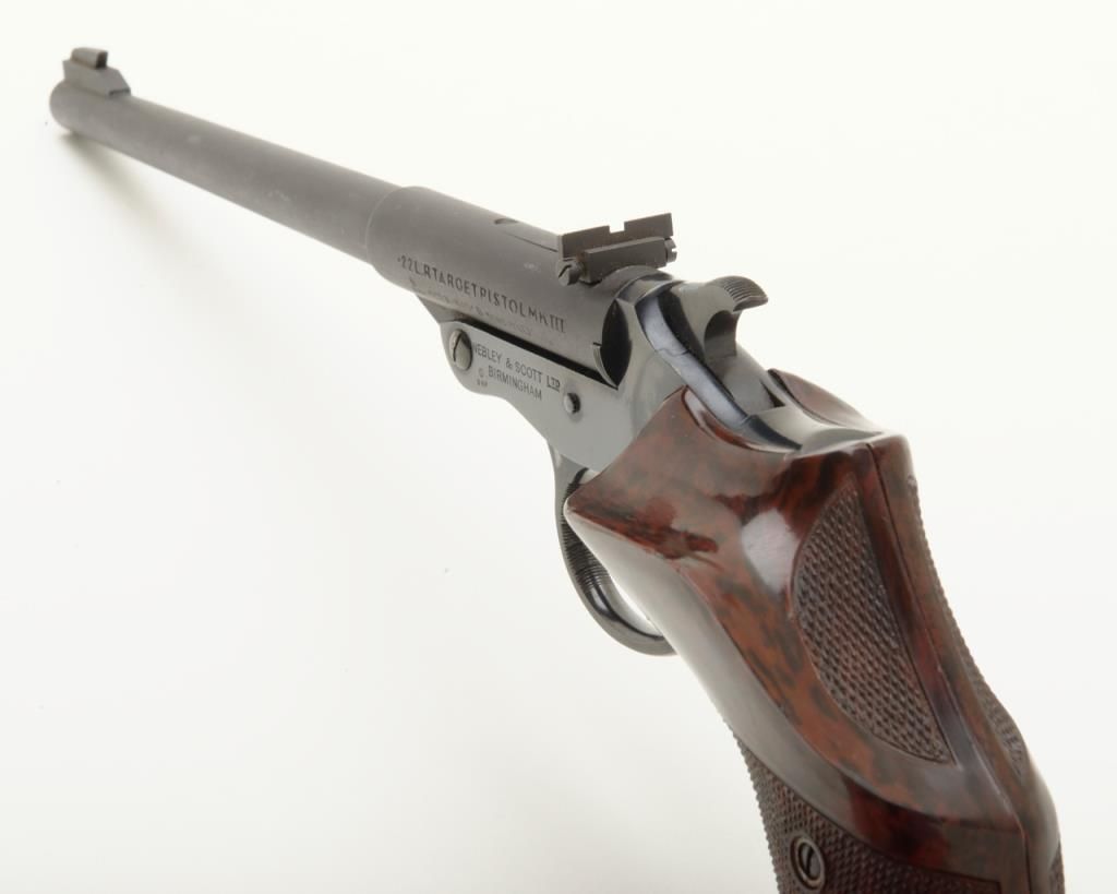 Webley & Scott MK III Target Pistol, .22LR cal., 10” round barrel, mat ...