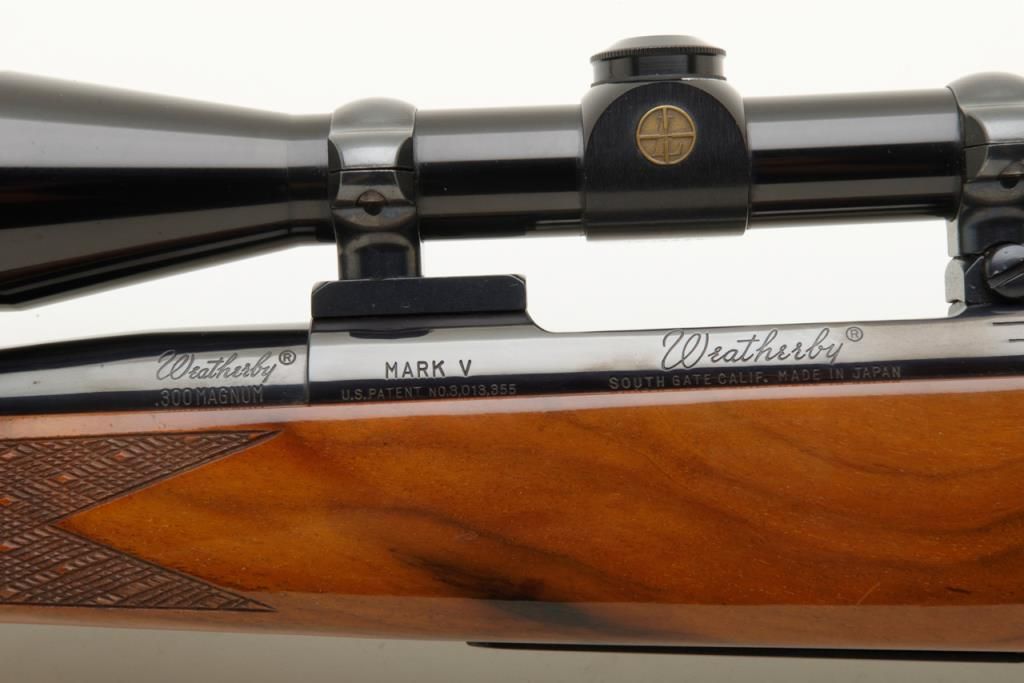 Weatherby Mark V bolt action rifle, .300 Magnum cal., 24” barrel, blue ...