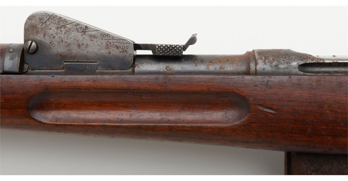 Swiss Schmidt-Rubin Model 1889 straight pull rifle, 7.5mm cal., 31 ...