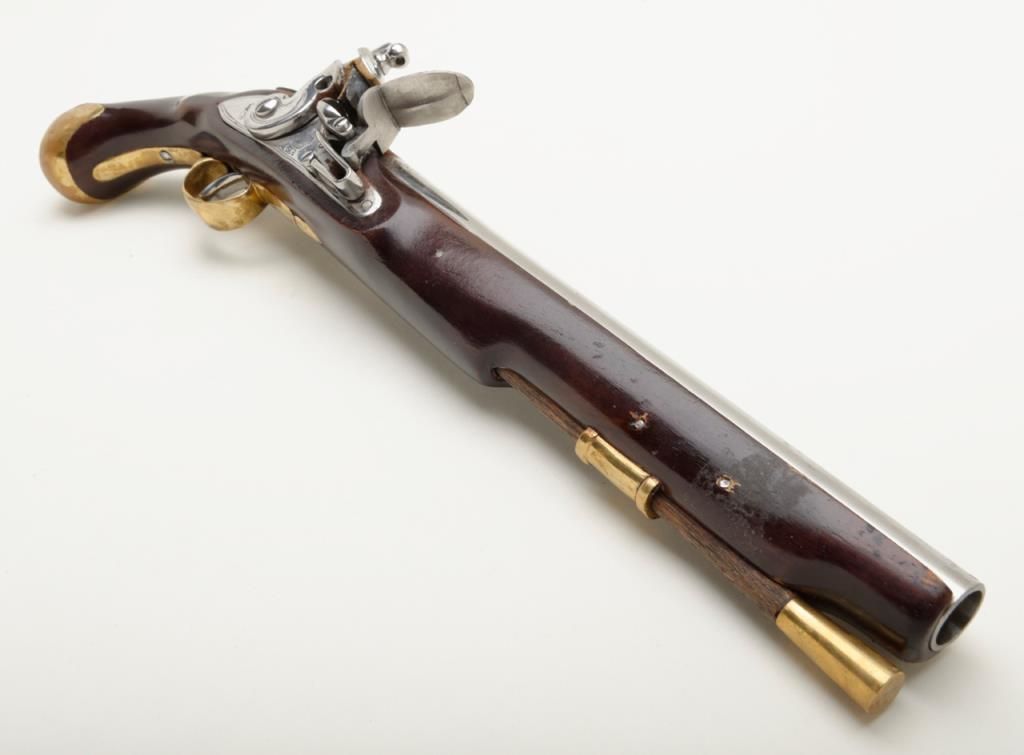Replica flintlock pistol marked “Tower”, .60 cal., 11-1/2” barrel ...