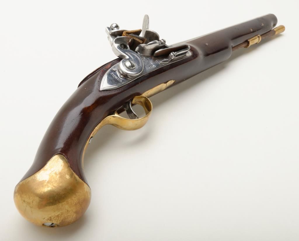 Replica flintlock pistol marked “Tower”, .60 cal., 11-1/2” barrel ...