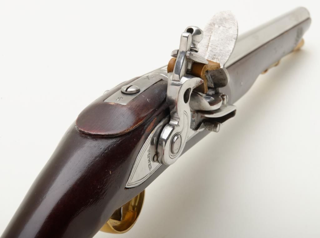 Replica flintlock pistol marked “Tower”, .60 cal., 11-1/2” barrel ...