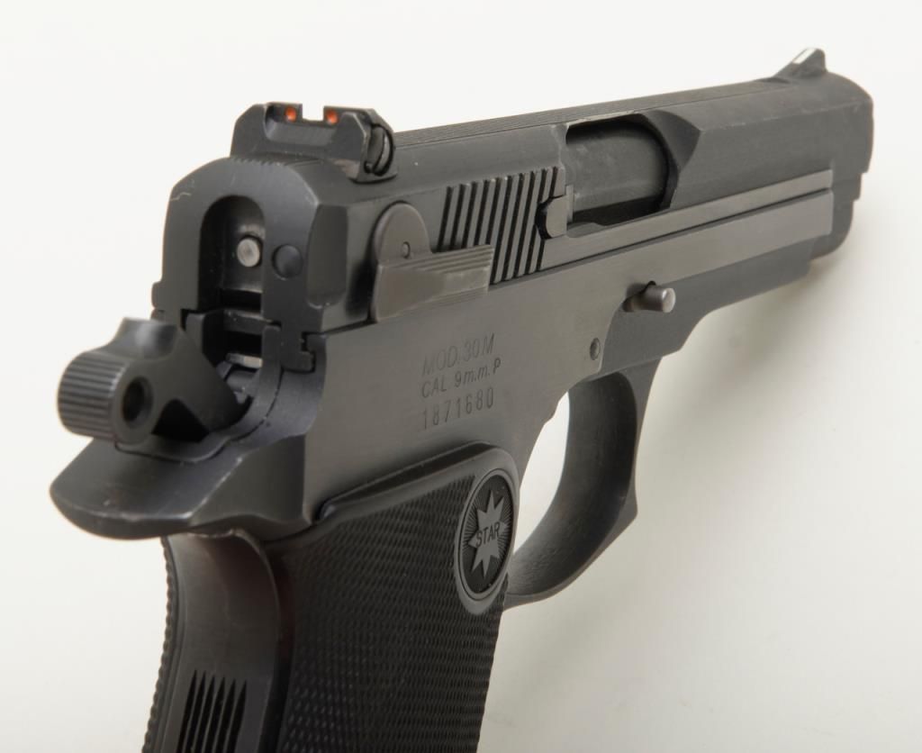 Star Model 30M semi-auto pistol, 9mm cal., 4-1/2” barrel, blue finish ...