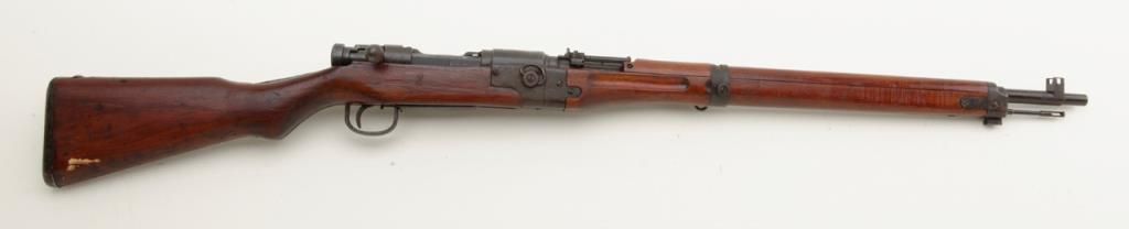 Japanese Type 100 Paratrooper takedown bolt action rifle, 7.7mm cal ...