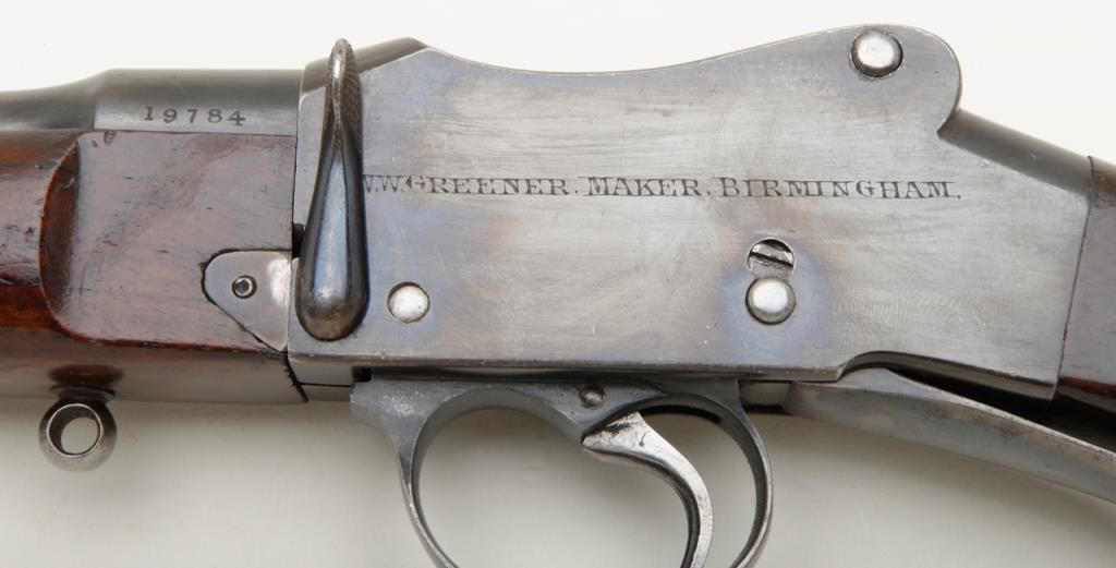 W.W. Greener Martini action single shot rifle, .32-40 cal., 25” barrel ...