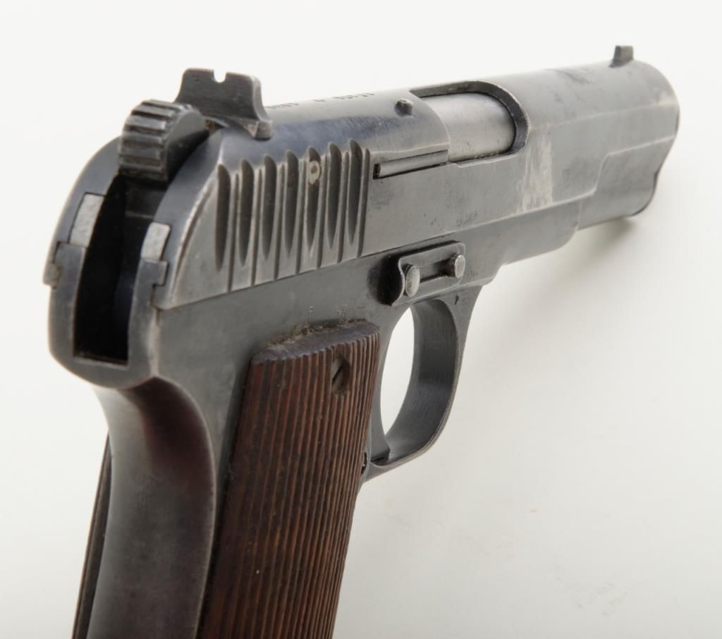 Russian Tokarev semi-auto pistol, 7.62mm cal., 4-1/2” barrel, blue ...