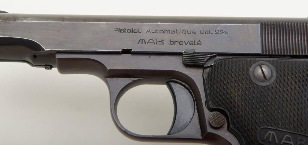 MAB Brevete semi-auto pistol, 9mm cal., 4” barrel, blue finish ...
