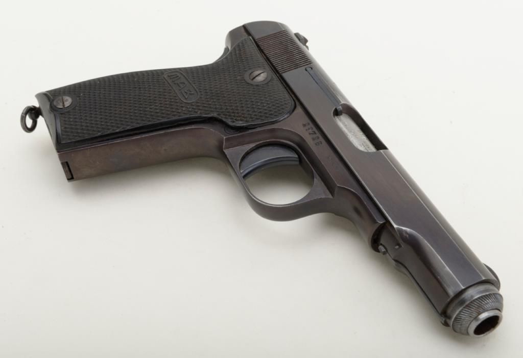 MAB Brevete semi-auto pistol, 9mm cal., 4” barrel, blue finish ...