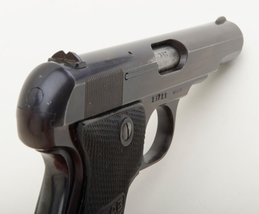 MAB Brevete semi-auto pistol, 9mm cal., 4” barrel, blue finish ...