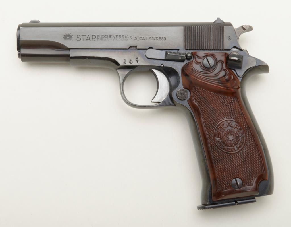 Star pocket semi-auto pistol, .380 cal., 4” barrel, blue finish ...