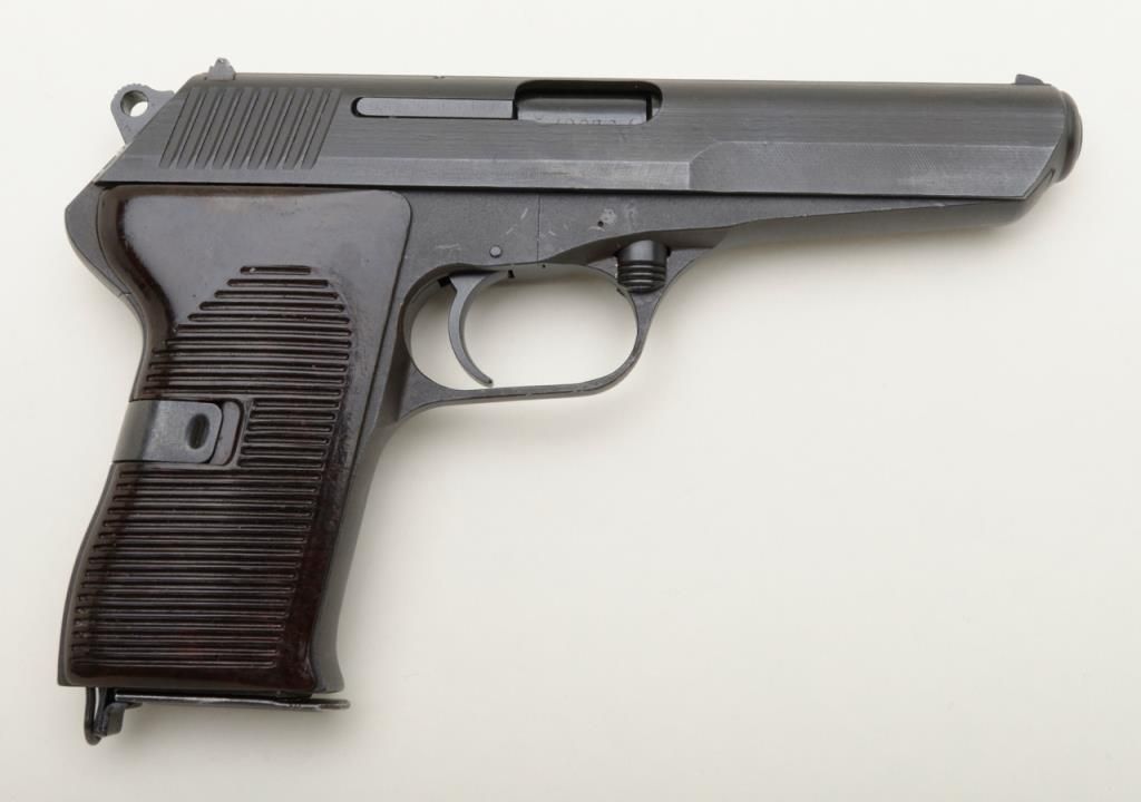 CZ Model 52 semi-auto pistol, 7.62mm cal., 4-1/2” barrel, mat black ...
