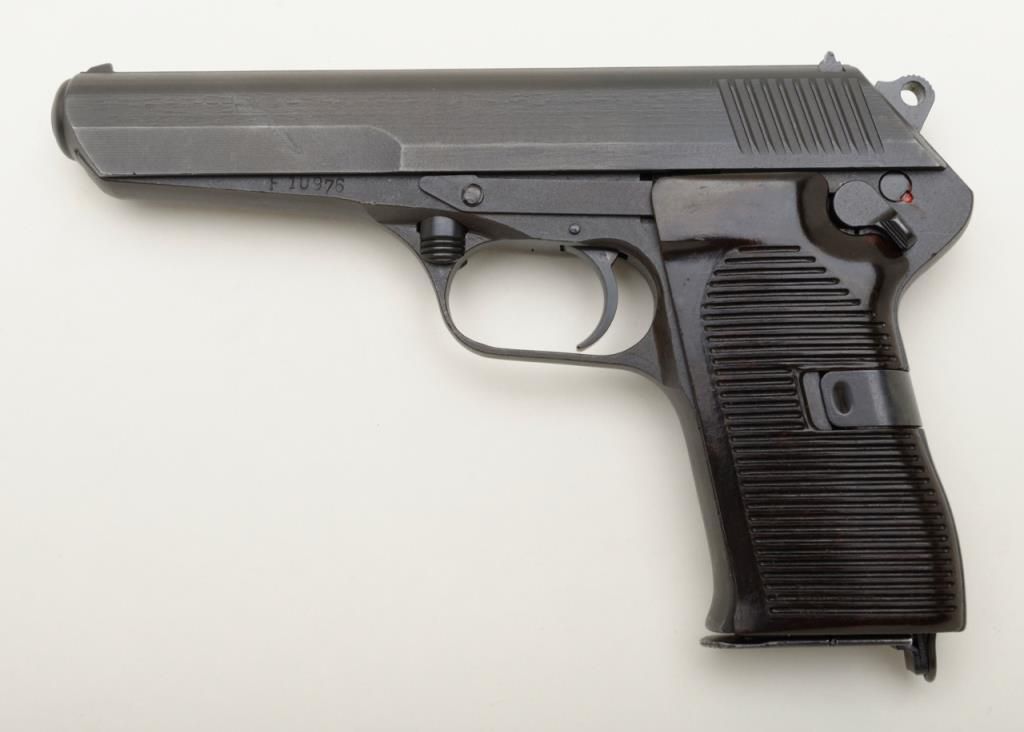 CZ Model 52 semi-auto pistol, 7.62mm cal., 4-1/2” barrel, mat black ...