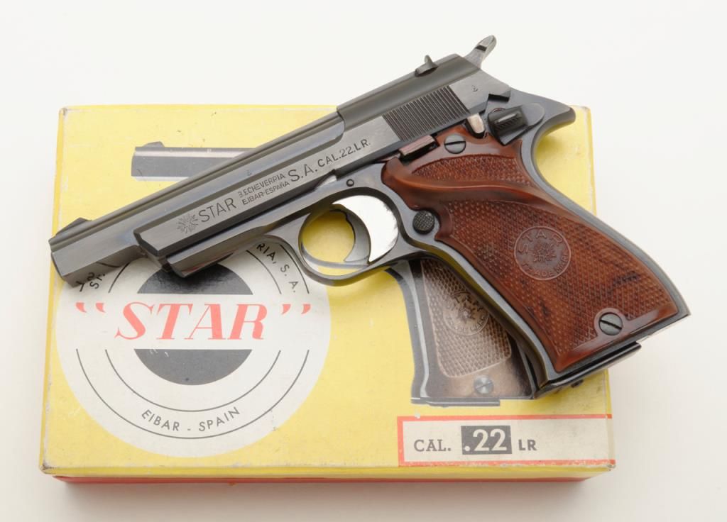 Star Model FR semi-auto pistol, .22LR cal., 4-1/4” barrel, blue finish ...