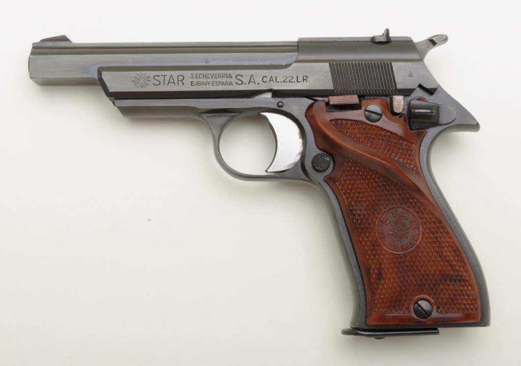 Star Model FR semi-auto pistol, .22LR cal., 4-1/4” barrel, blue finish ...