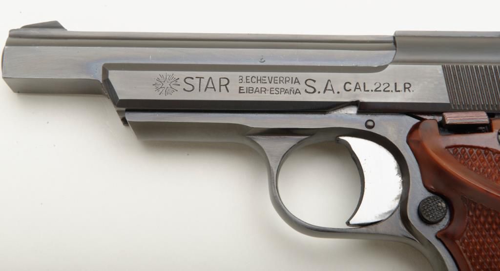 Star Model FR semi-auto pistol, .22LR cal., 4-1/4” barrel, blue finish ...