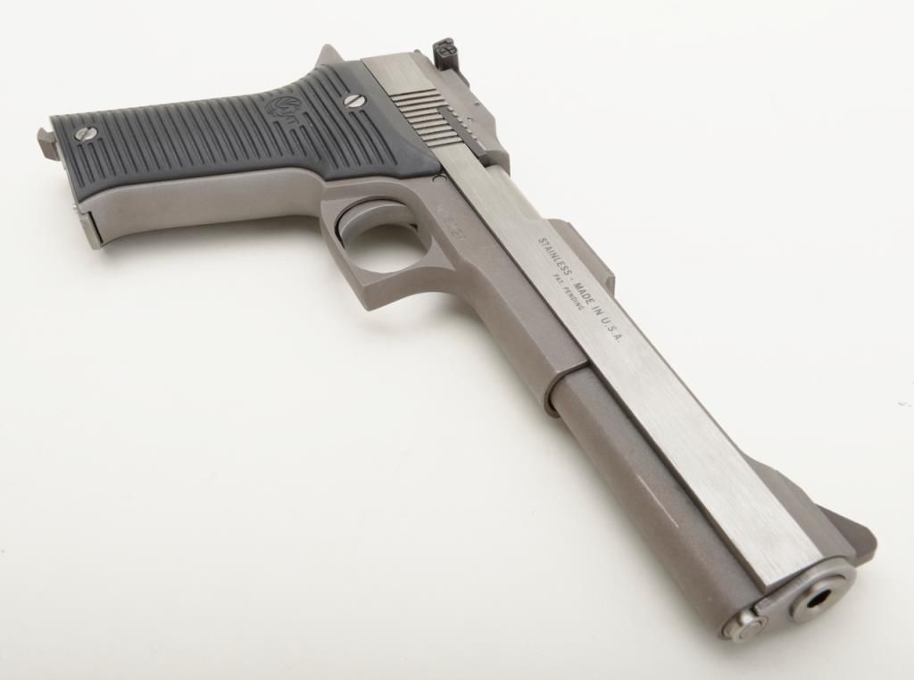 AMT Automag II semi-auto pistol, .22RF Magnum cal., 6” barrel ...
