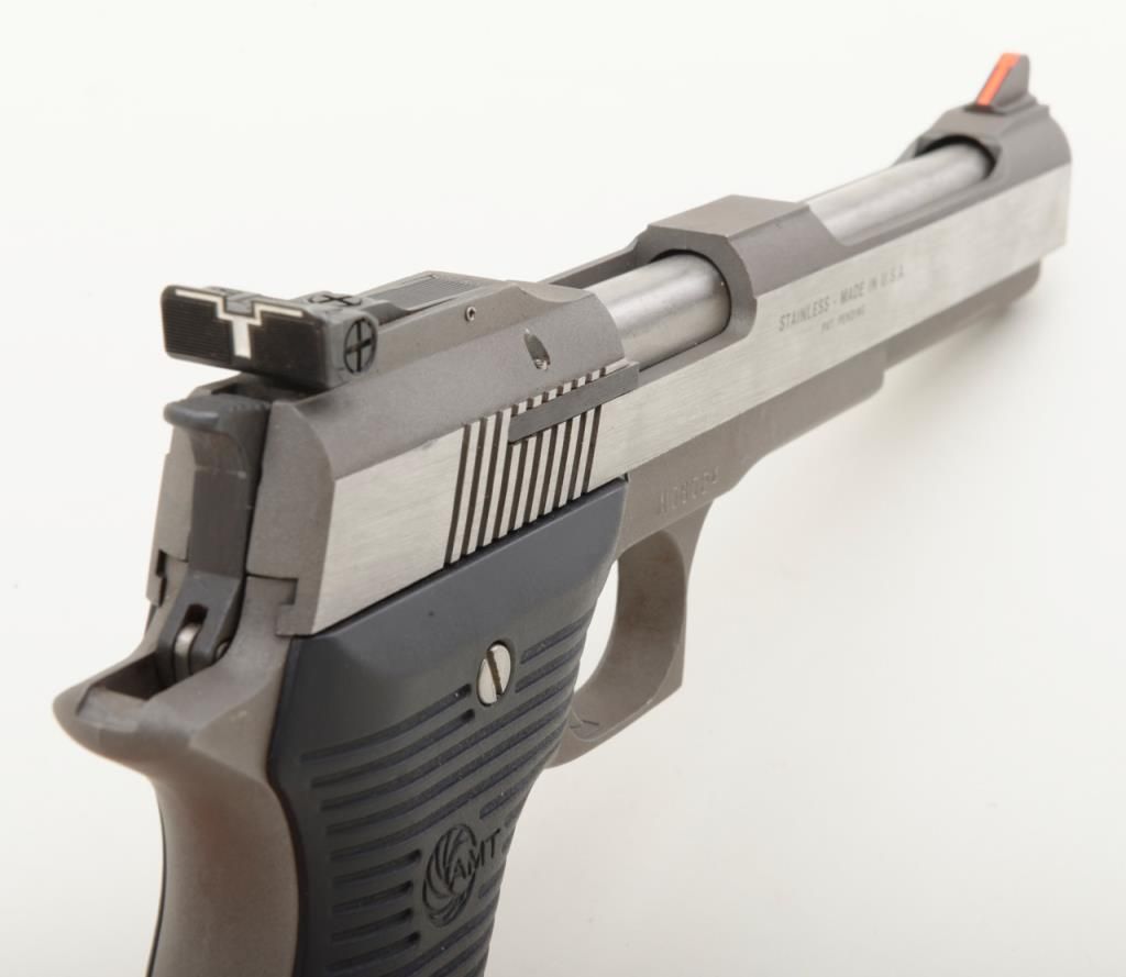 AMT Automag II semi-auto pistol, .22RF Magnum cal., 6” barrel ...