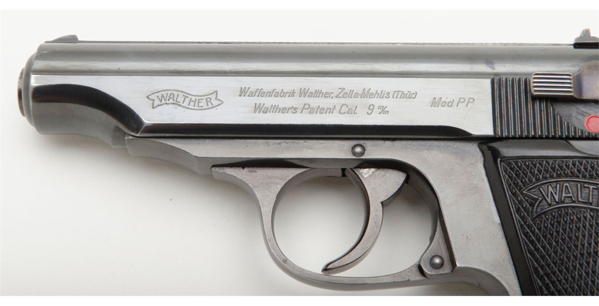 Walter model PP pre war commercial .380 cal., with 90 degree safety and ...