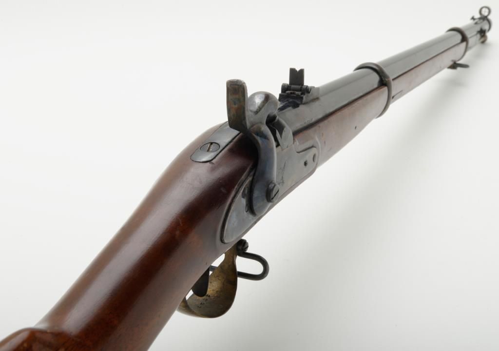 Hy Hunter Zouave percussion rifle, .58 cal., #1227, 32" barrel, blued ...