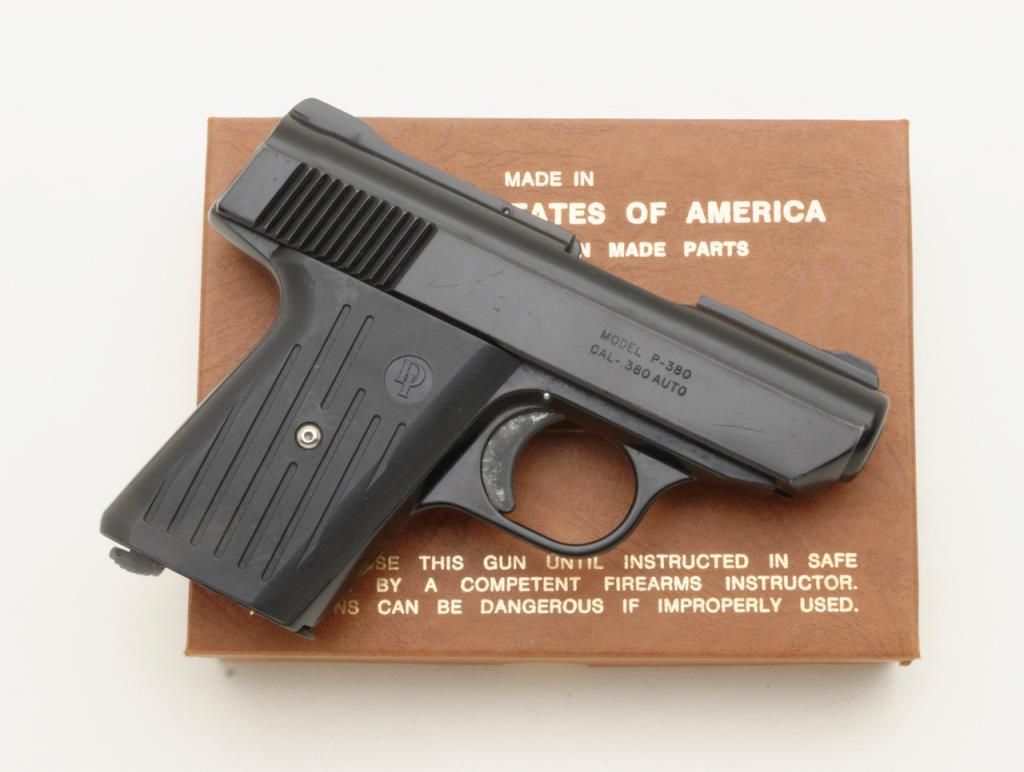 Davis Industries Model P-380 semi-auto pistol, 3” barrel, black finish ...