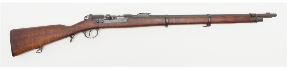 Antique Steyr Model 1886 bolt action rifle, 8mm cal., 26” barrel, blue ...