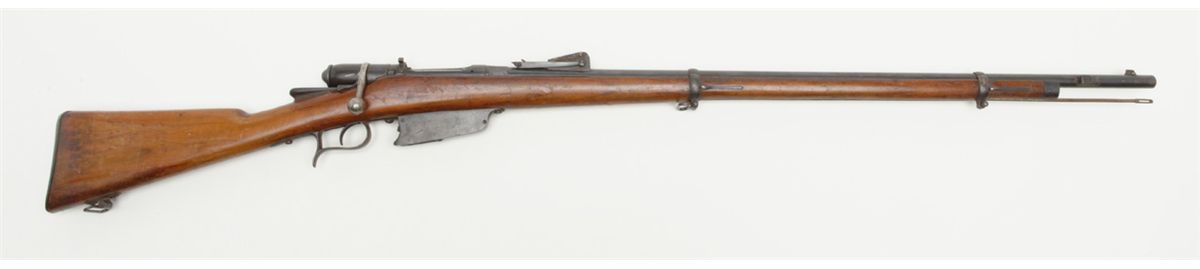 Italian Vetterli-Vitali bolt action rifle, 6.5mm cal., 34” barrel, blue ...