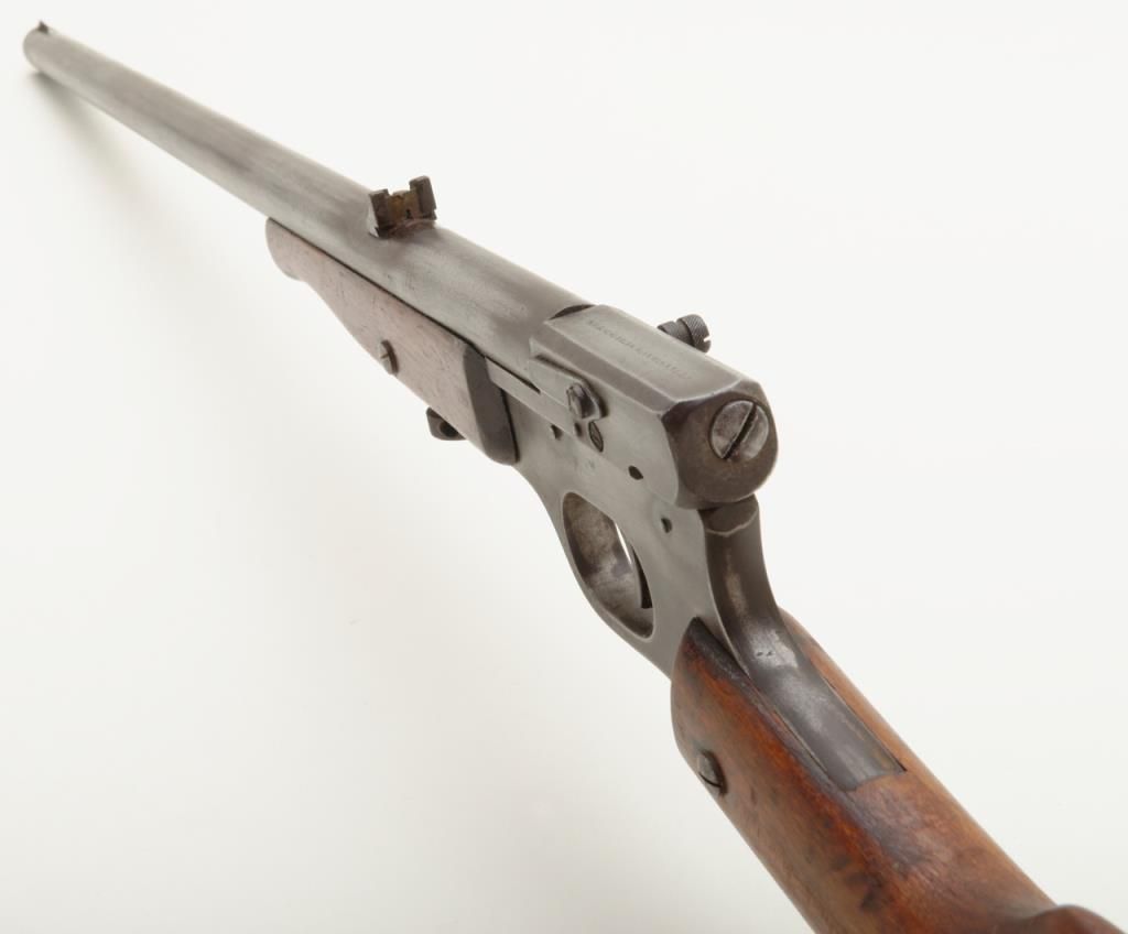 Quackenbush rifle, .22 cal., 22” round barrel, brown finish, wood ...