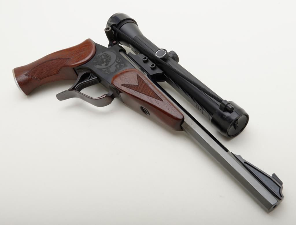 Thompson Contender single shot target pistol, .17 Hornet cal., 10 ...
