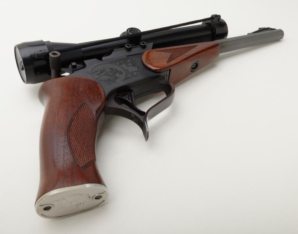 Thompson Contender single shot target pistol, .17 Hornet cal., 10 ...