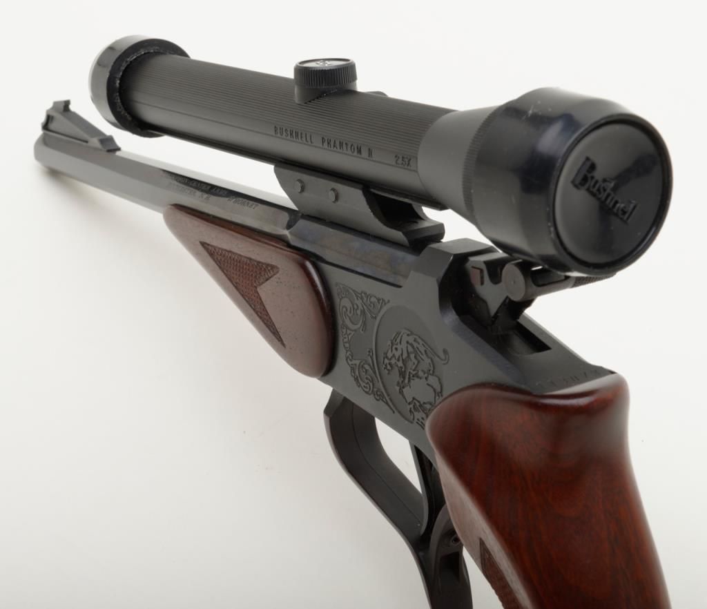 Thompson Contender single shot target pistol, .17 Hornet cal., 10 ...