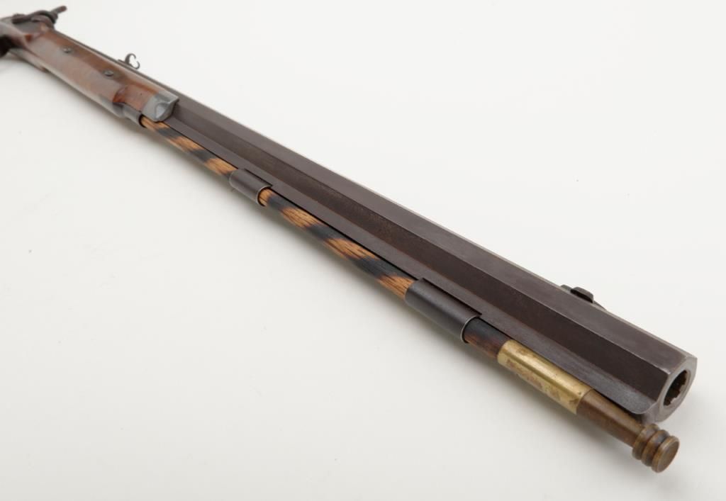 Modern half stock percussion rifle, .54 cal., 32-1/2” octagon barrel ...