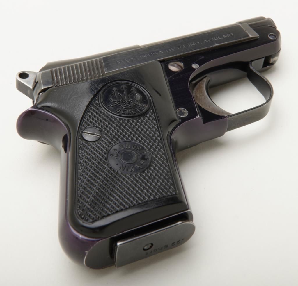 Beretta Model 950 BS pistol, .22 short cal., 2-1/2” barrel, blue finish ...