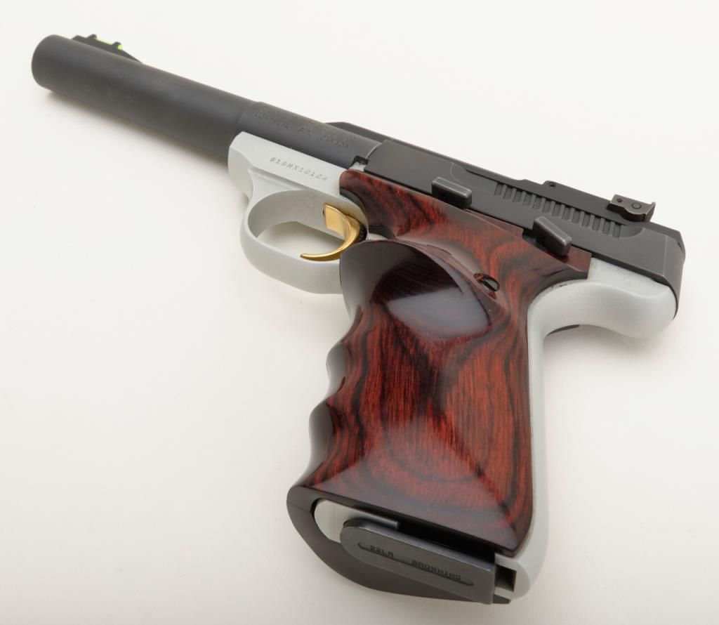Browning Buckmark semi-auto pistol, .22LR cal., 5-1/2” barrel, exotic ...