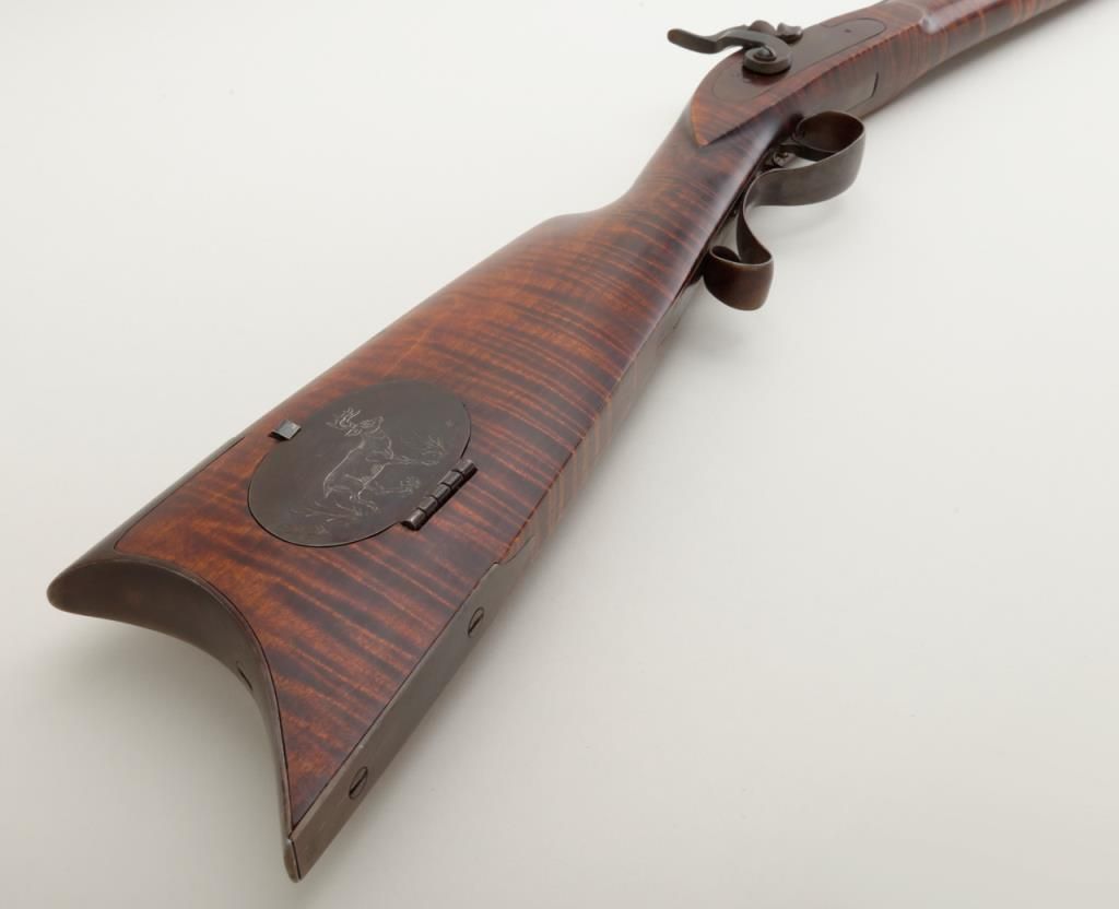 Black powder modern percussion half stock rifle, .54 cal., 33” octagon ...