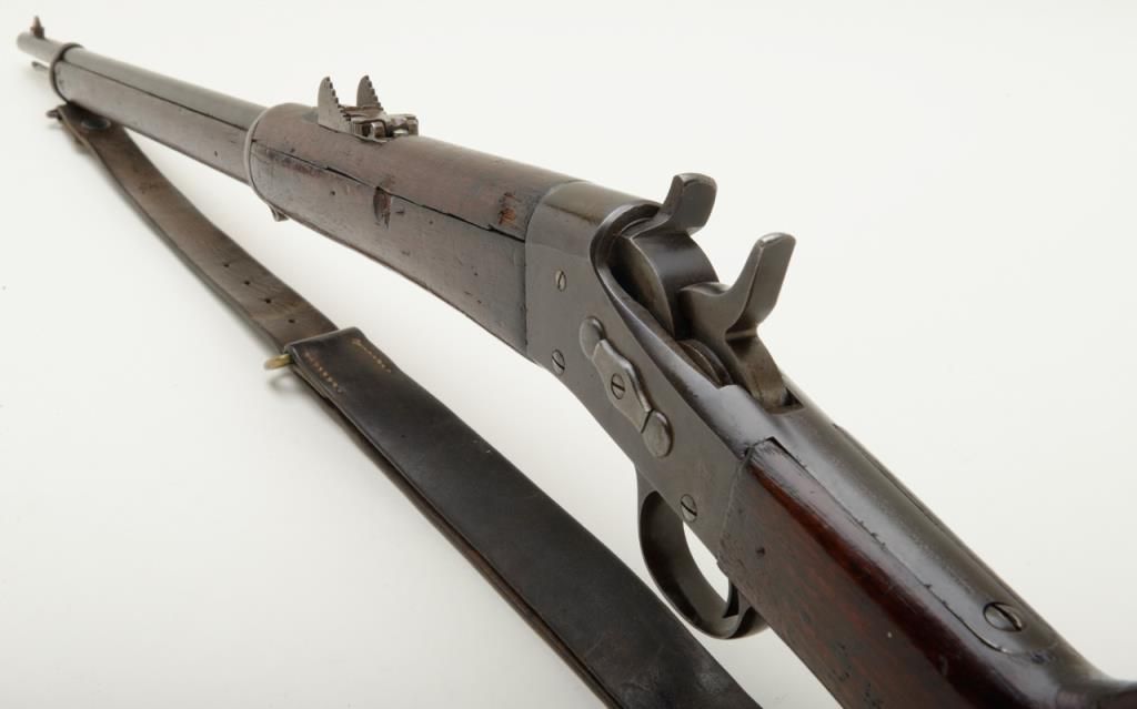 Remington Rolling Block single shot rifle, 7mm – S.M. cal., 30” barrel ...
